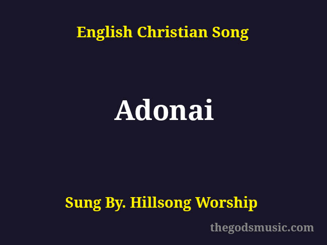 Adonai Song Lyrics