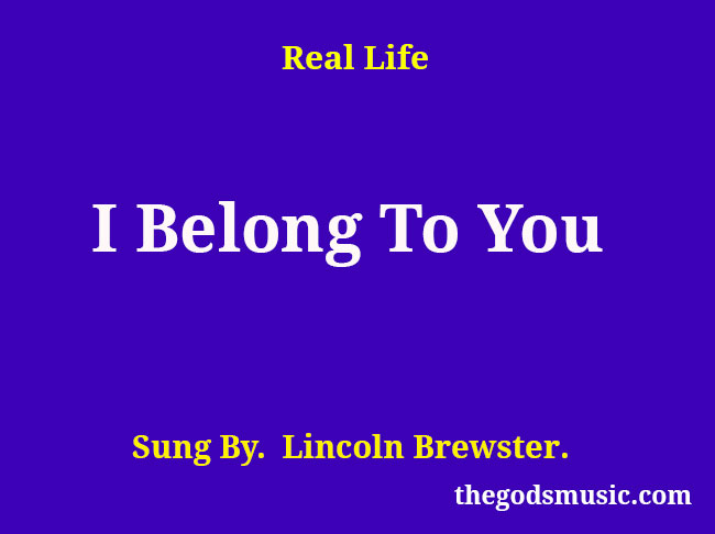 I Belong To You Song Lyrics