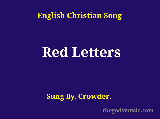 Red Letters Song Lyrics
