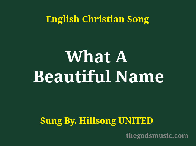 What A Beautiful Name Song Lyrics