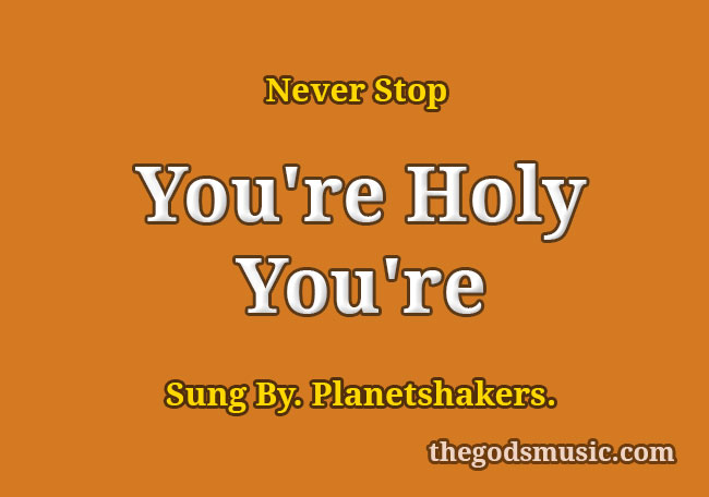 You're Holy You're Song Lyrics - Christian Song Chords and Lyrics