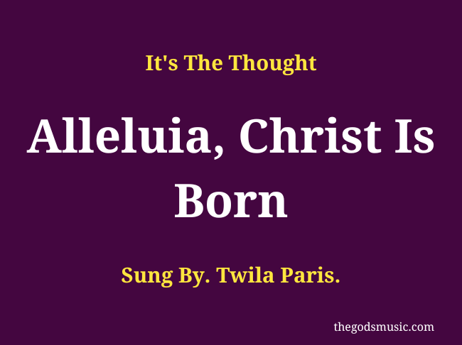 Alleluia, Christ Is Born Christian Song Lyrics