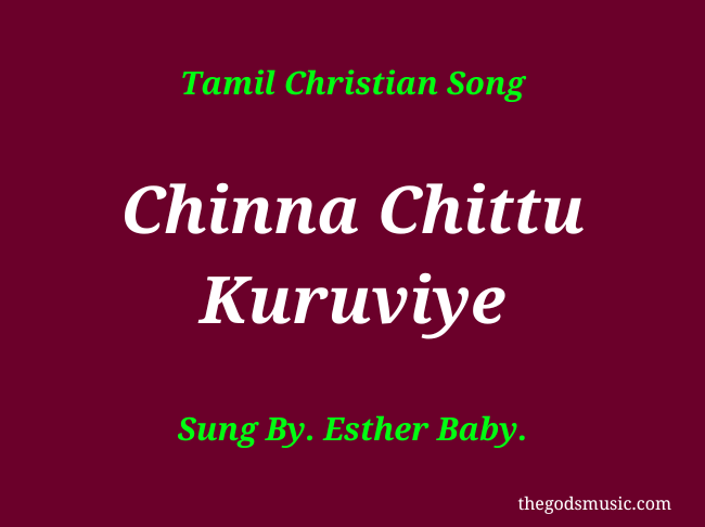 Chinna Chittu Kuruviye Song Lyrics