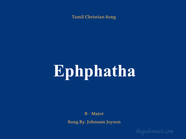 Ephphatha – Johnsam Joyson Keyboard Chords