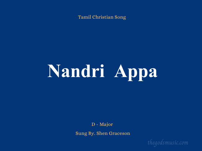 Nandri Appa – Shen Graceson Keyboard Chords