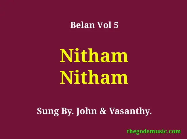 Nitham Nitham Christian Song Lyrics