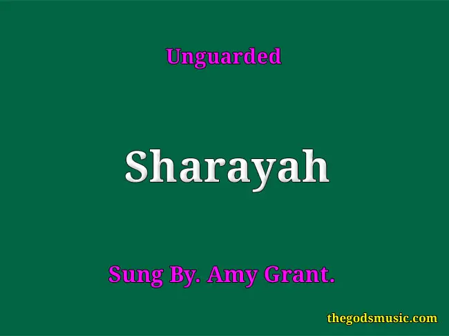 Sharayah Christian Song Lyrics