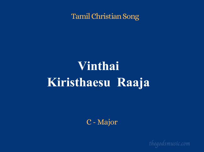 Vinthai Kiristhaesu Raaja Keyboard Chords
