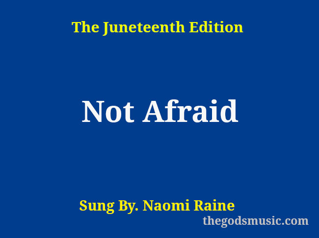 Not Afraid Christian Song Lyrics