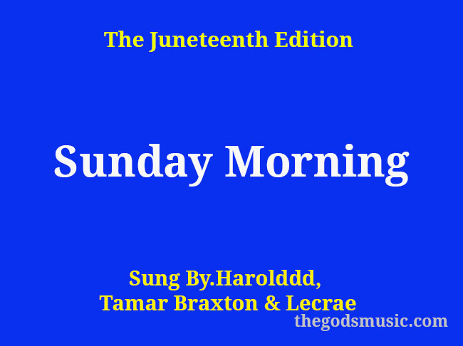 Sunday Morning Christian Song Lyrics